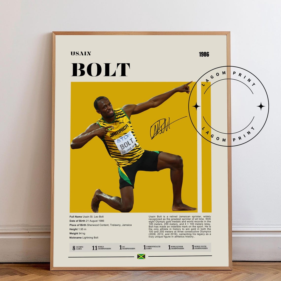 Usain Bolt Poster, Running Poster, Sports Poster, Modern Sports Art ...