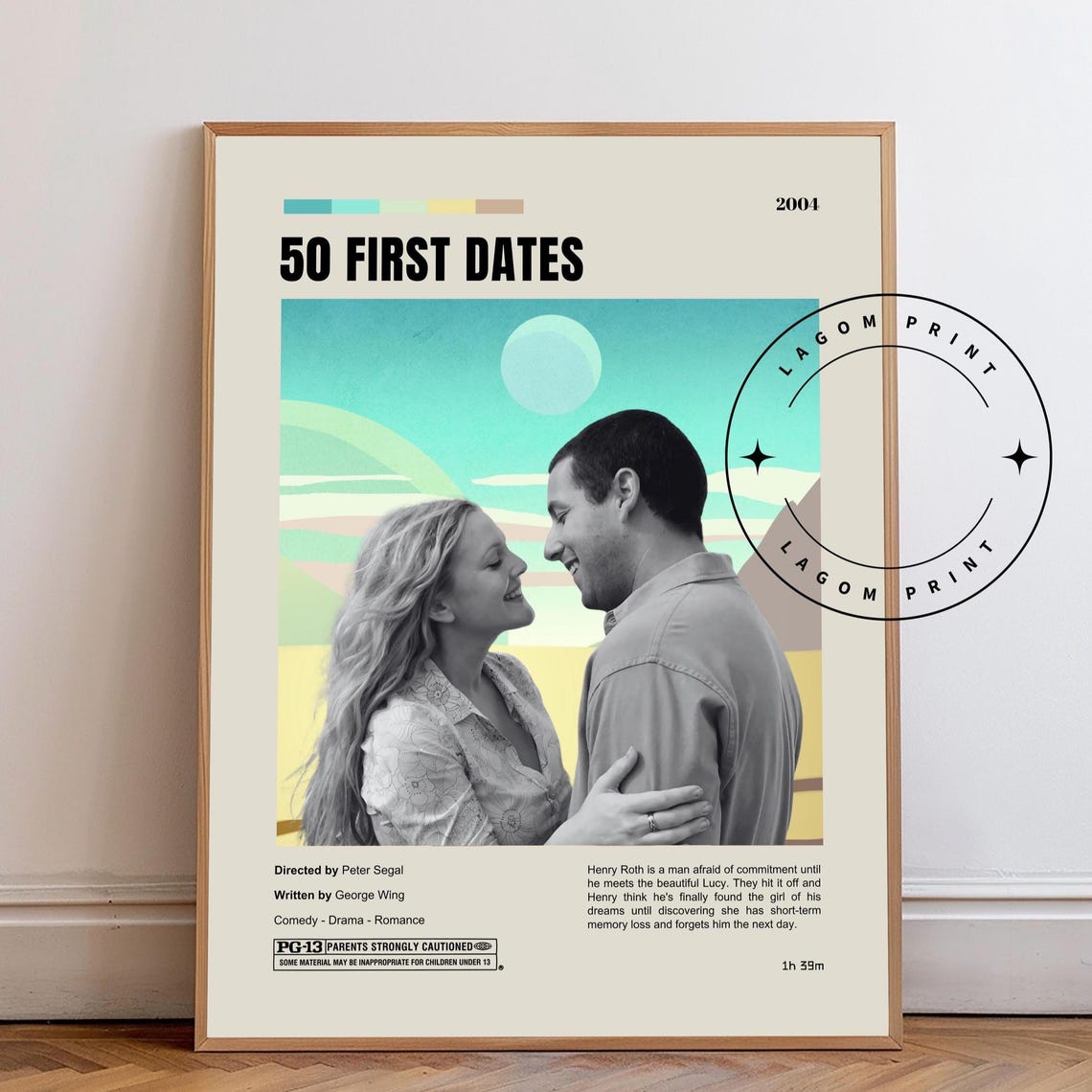 50 First Dates Movie Poster, Tropical Rom-com Print (digital or ...