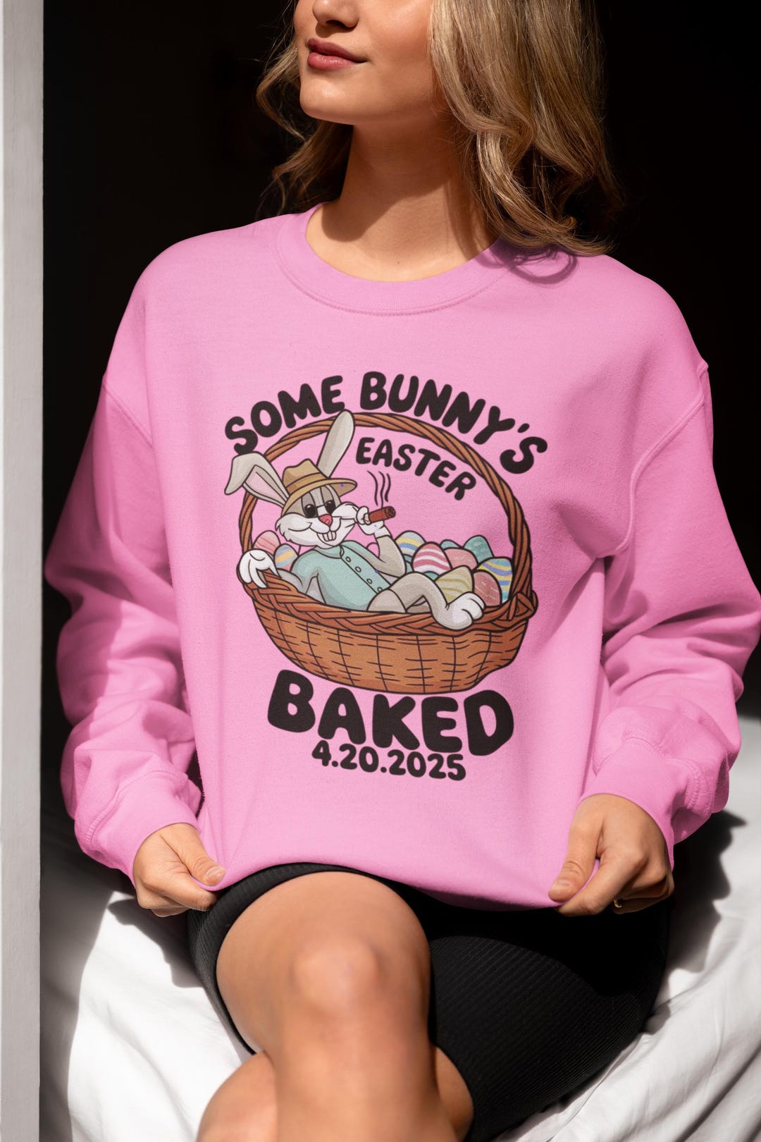 Happy 420 Easter Funny Smoking Easter Bunny Png, Some Bunny Baked Png ...