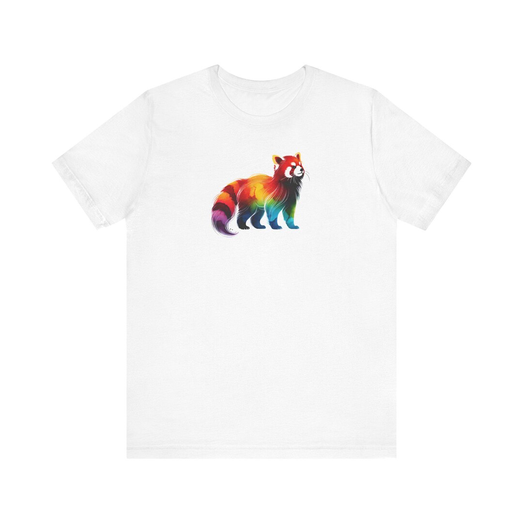 Rainbow Red Panda Alcohol Ink T-shirt, Pride Shirt,animal Lover T Shirt ...