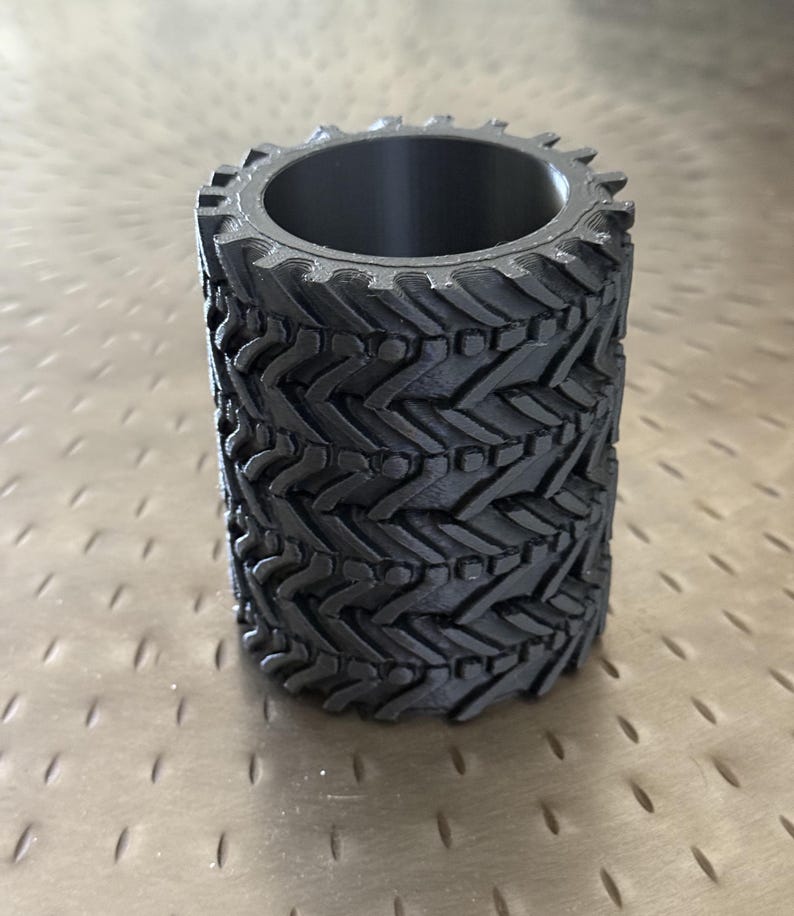 Black Stacked Tire Pencil Holder - Desk Organizer for Pens, Pencils ...