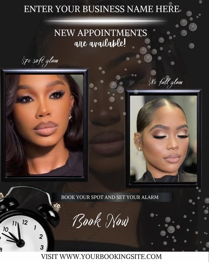 DIY Editable Makeup Flyer Template - Etsy