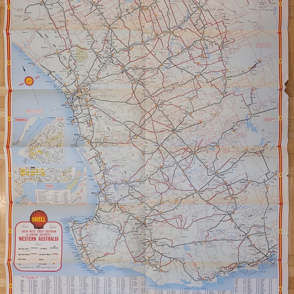 Vintage Road Maps - Etsy