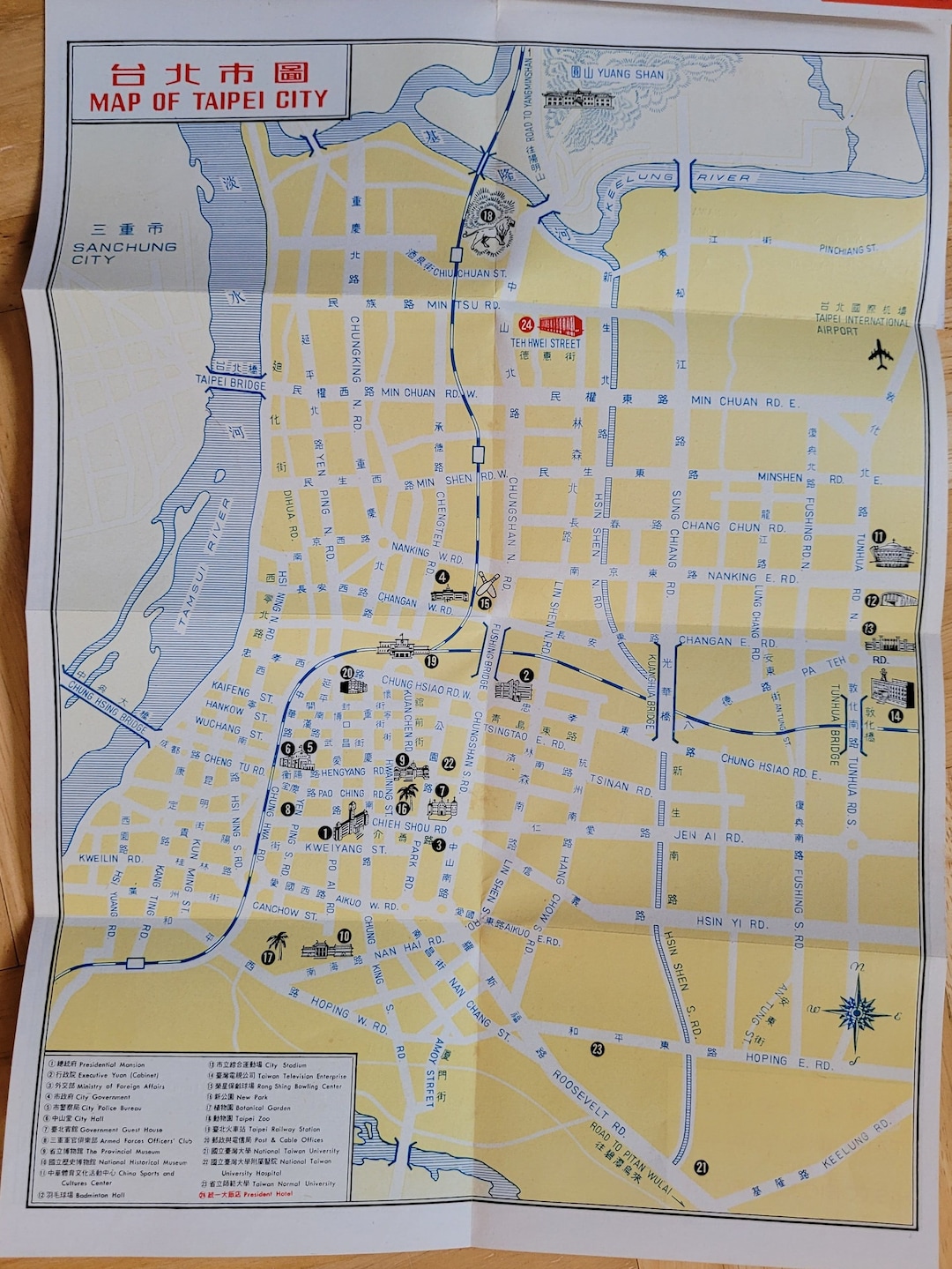 Vintage Map of Taipei and Taiwan - Etsy