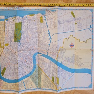 Vintage New Orleans Street Map - Etsy