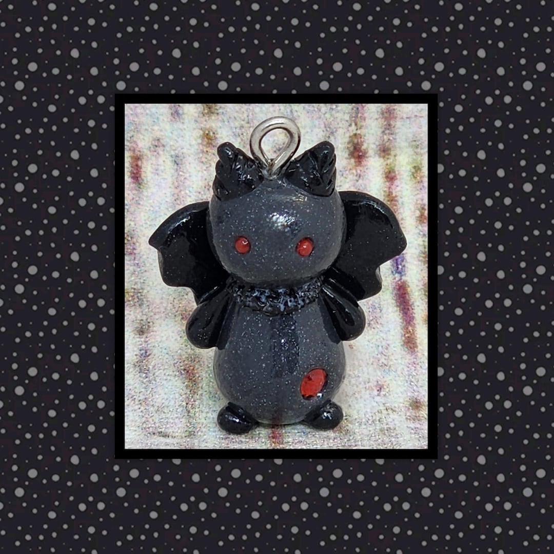 RF Mothman Cryptid Stitch Marker Progress Keeper Polymer Clay - Etsy