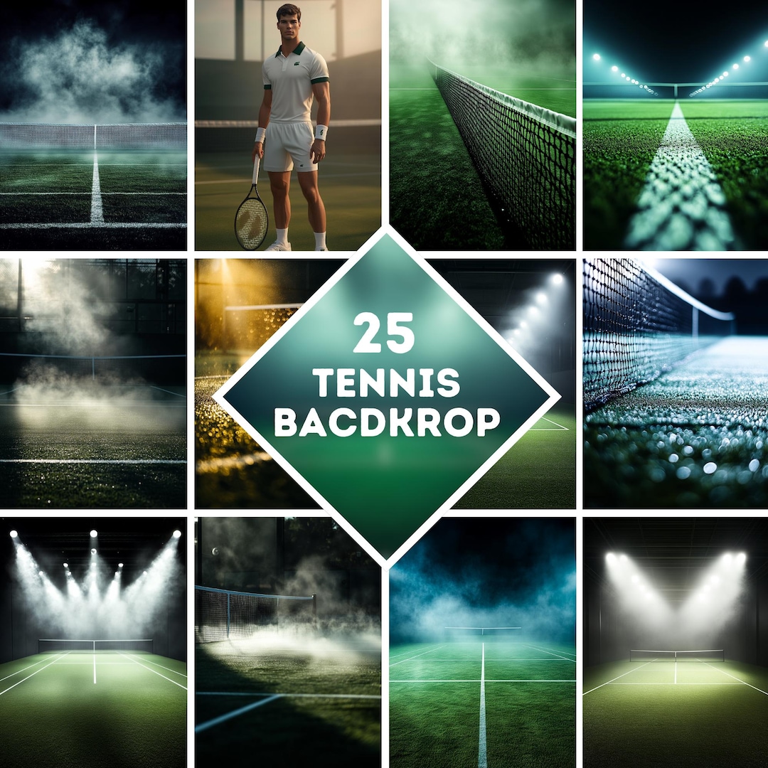 Tennis Background Sport Digital Backdrop Tennis Backdrop Sports Photo ...