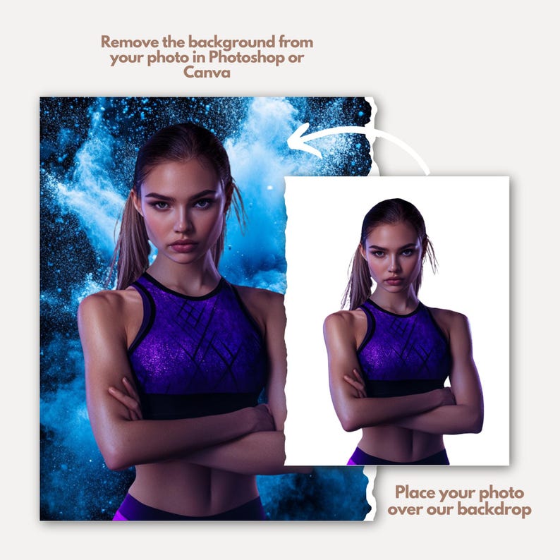 30 Powder Paint Splash Backdrop, Colorful Splash Backdrop, Color Dust ...