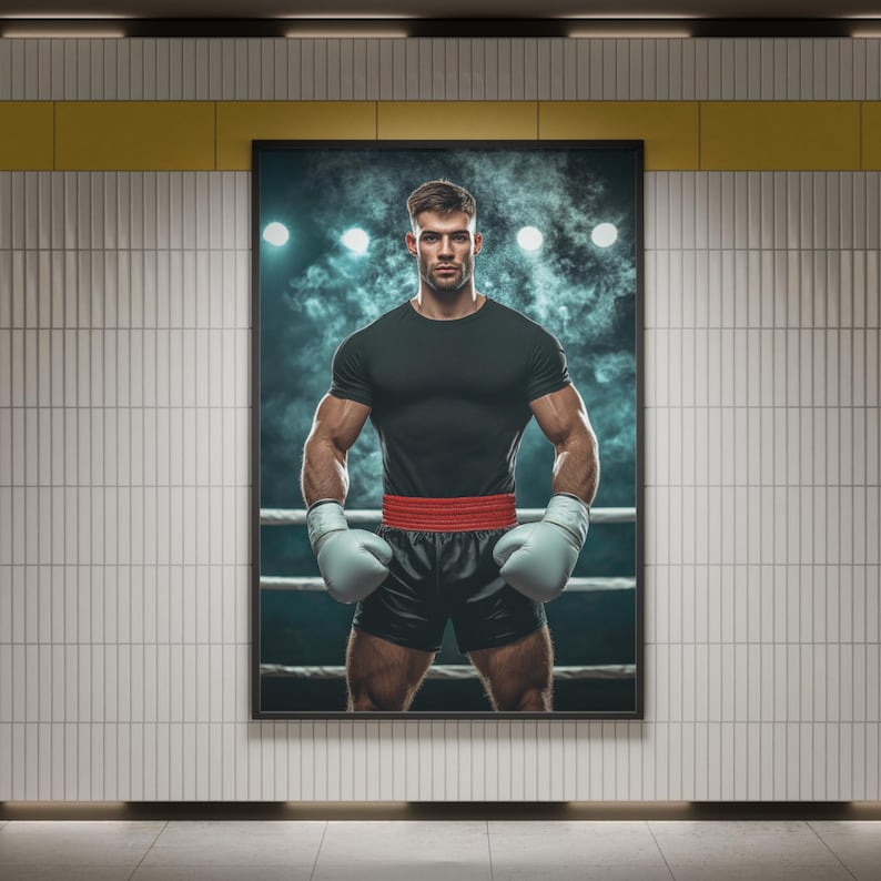 24 Boxing Ring Backdrop, Digital Fighting Area, Wrestling Sport ...