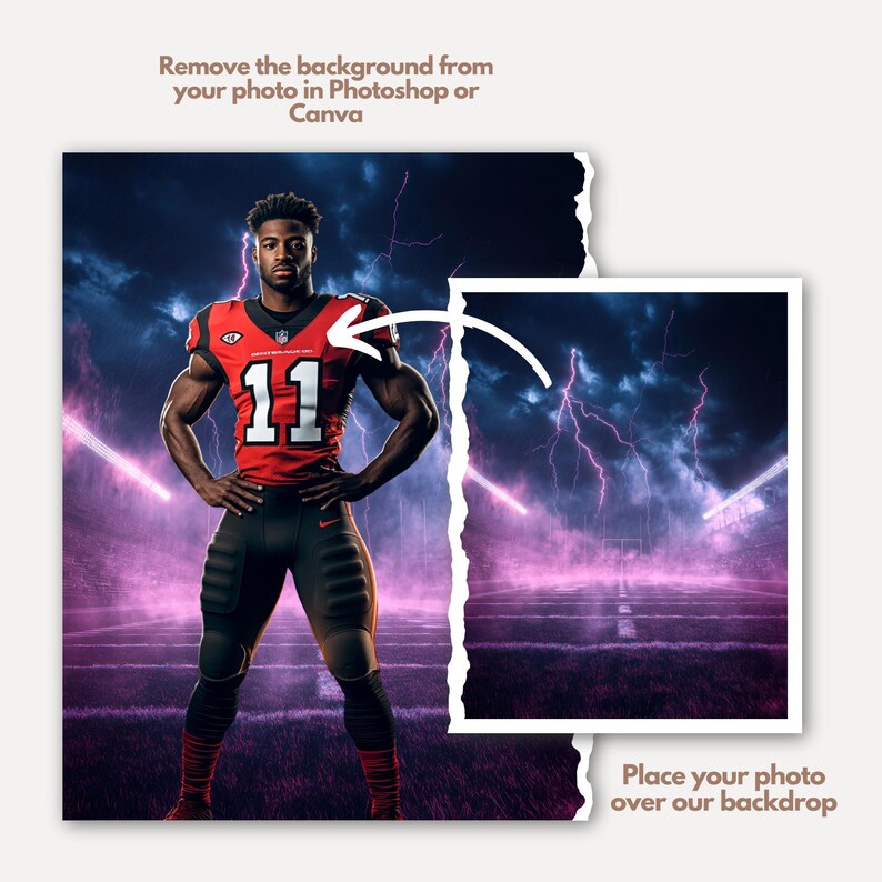 50 Football Digital Backdrops, Football Professional Backdrop, Sport ...