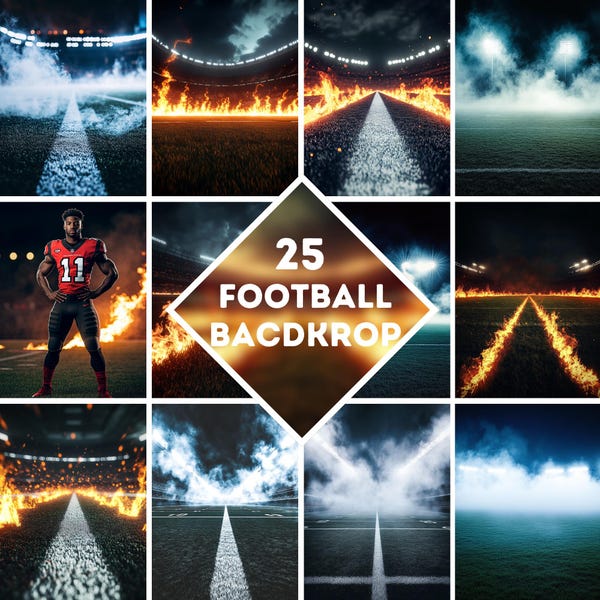 Football Pictures Overlays - Etsy