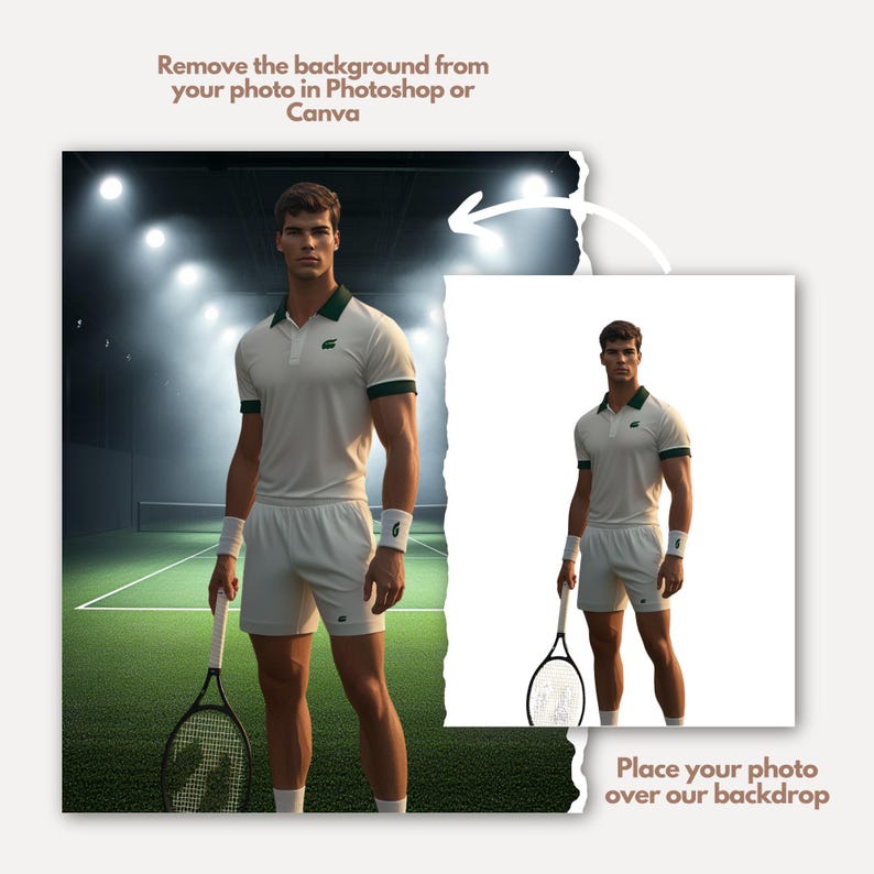 Tennis Background Sport Digital Backdrop Tennis Backdrop Sports Photo ...