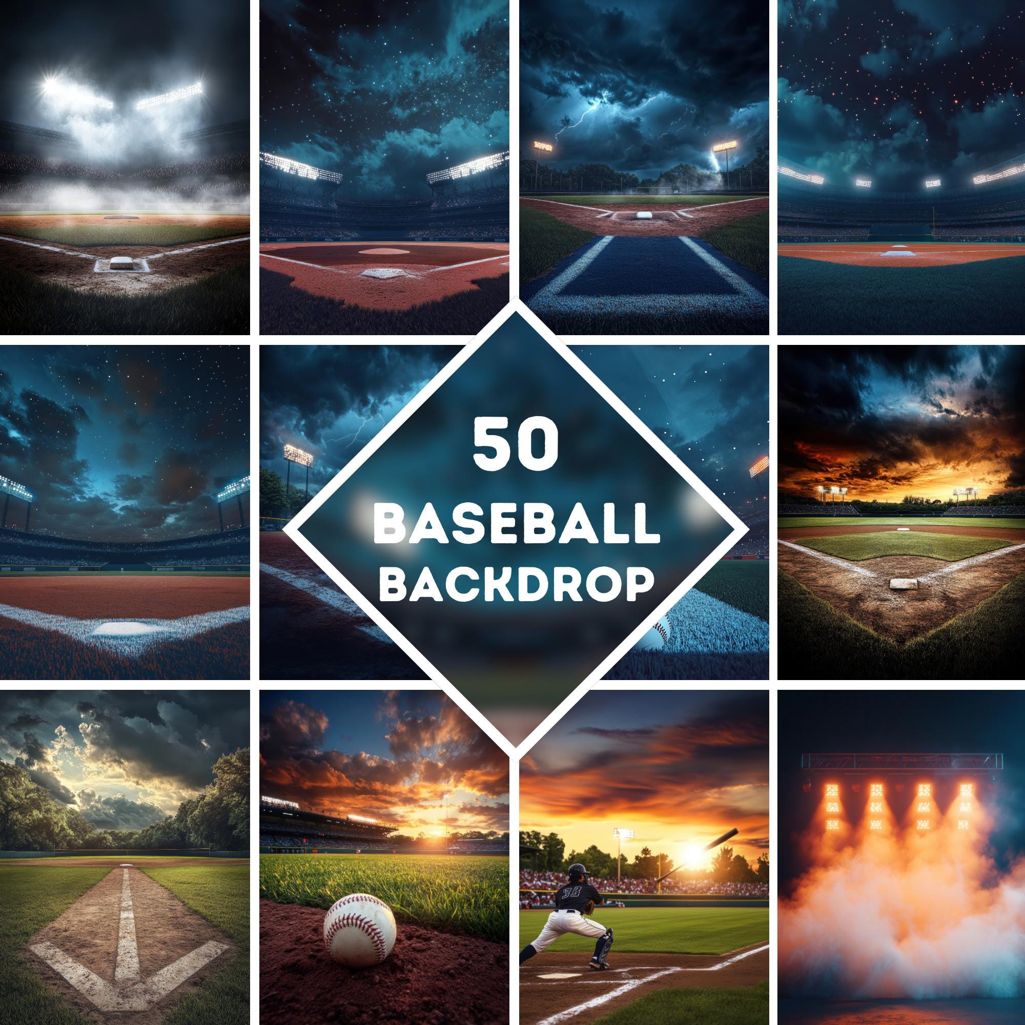 50 Baseball Field Backgrounds, Baseball Stadium Lights Baseball ...