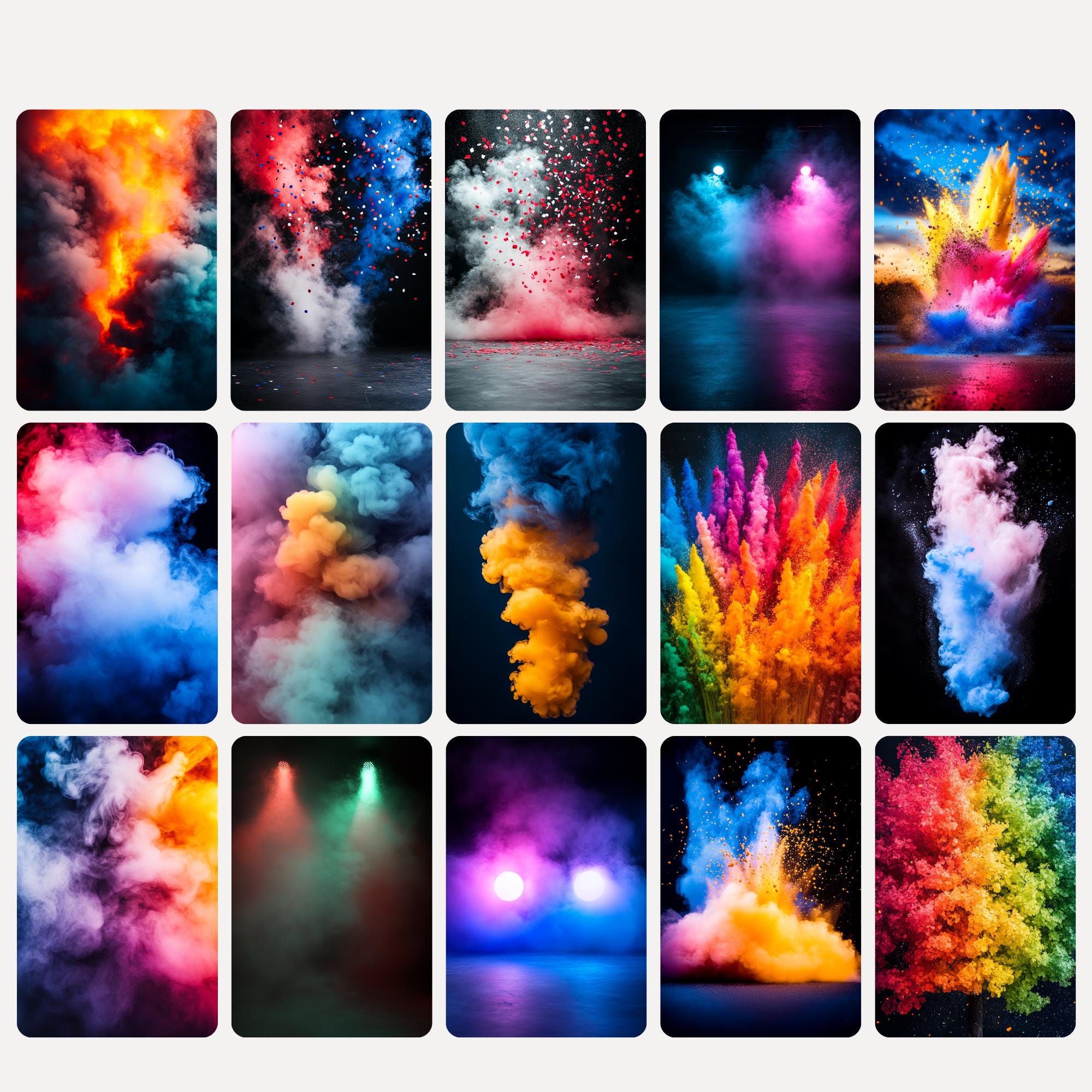 Color Smoke Overlay, Photoshop Overlays, Digital Smoke Photo Backdrop ...