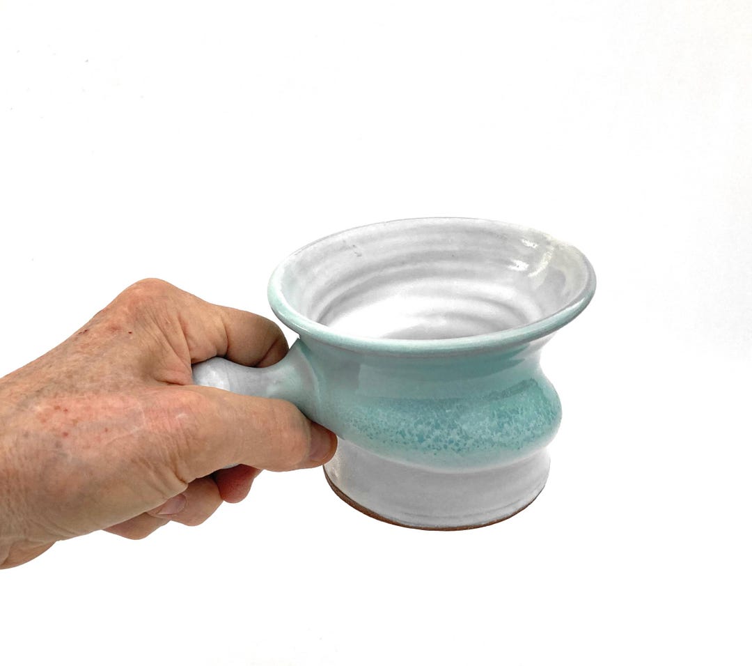 CERAMIC SHAVING MUG #29: Stoneware Cup for Whipping up Lots of Lather ...