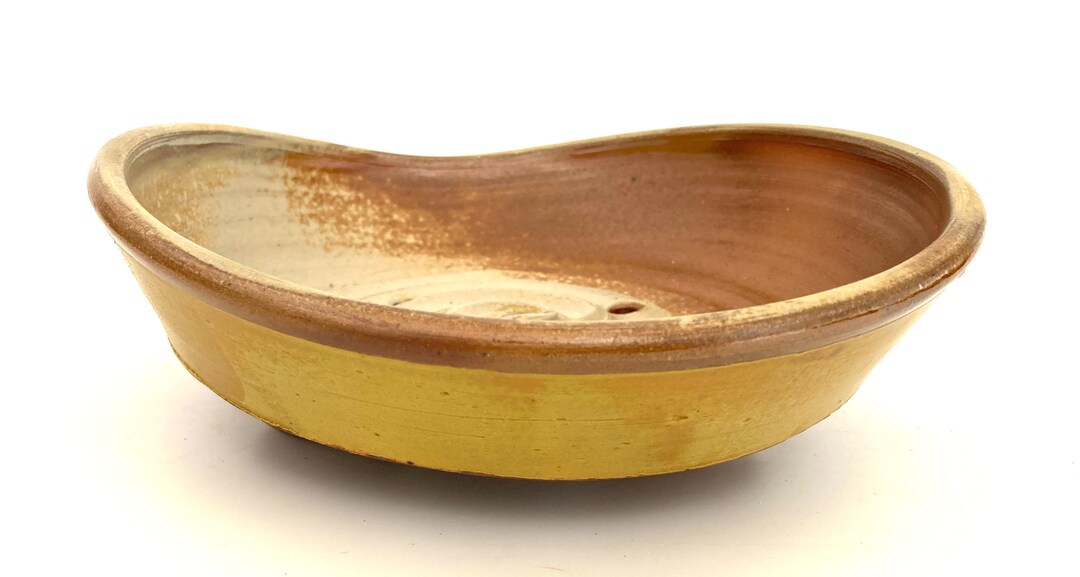 CERAMIC BONSAI POT 10 Wood Fired Pottery Clay Pots for Plants Shallow ...