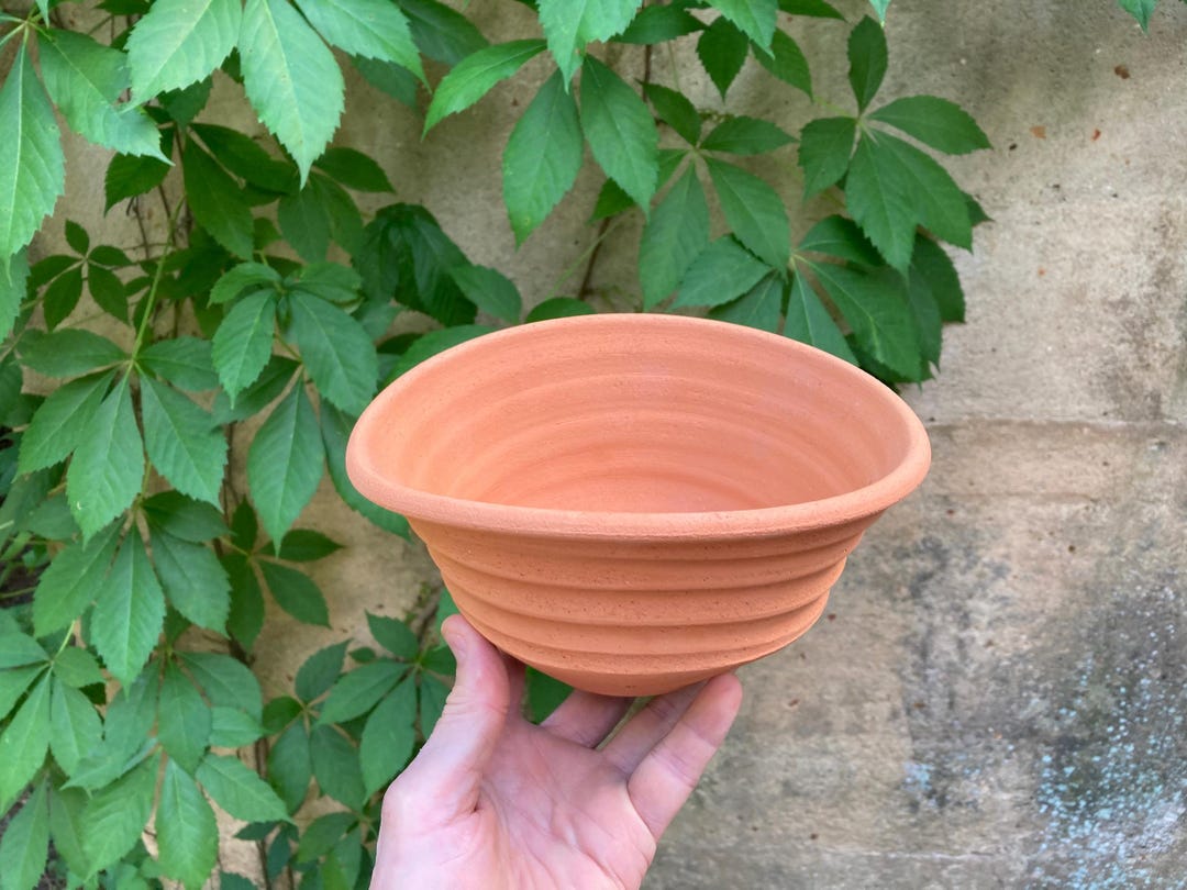 TERRA COTTA PLANTER #5 Wheel Thrown Ceramic Flower Pot - Unglazed ...