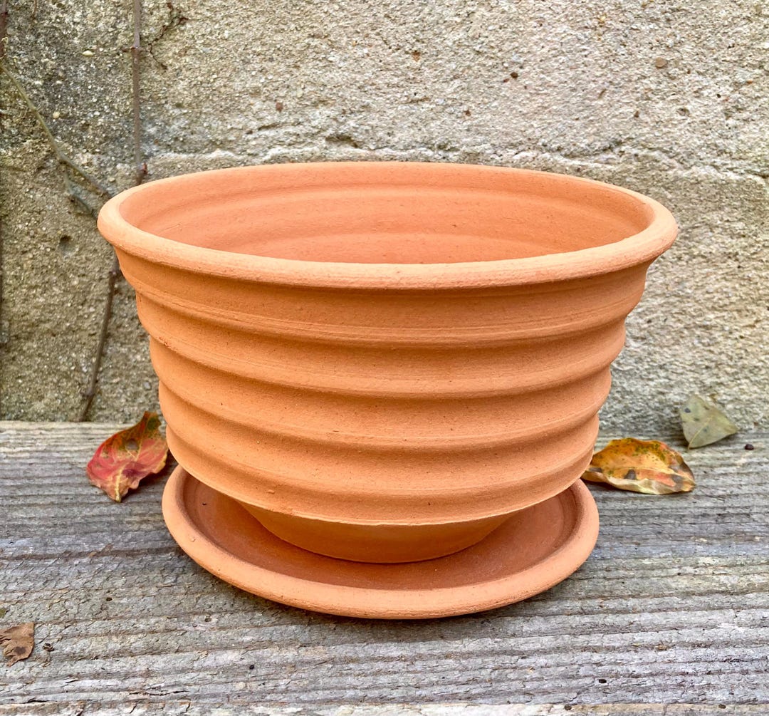 CLAY FLOWER POT #18: A Porous Terracotta Pot for a Healthy Plant. - Etsy