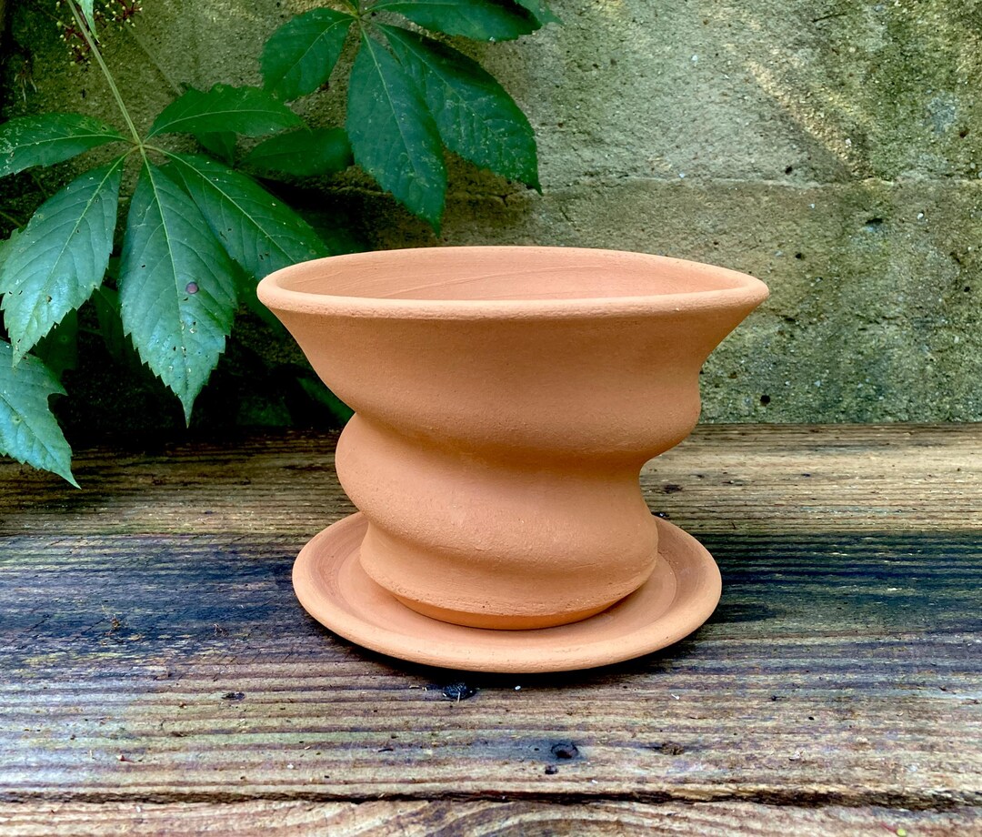 TERRACOTTA FLOWER POT #59 Ceramic Pottery Planter Made From Porous Red ...