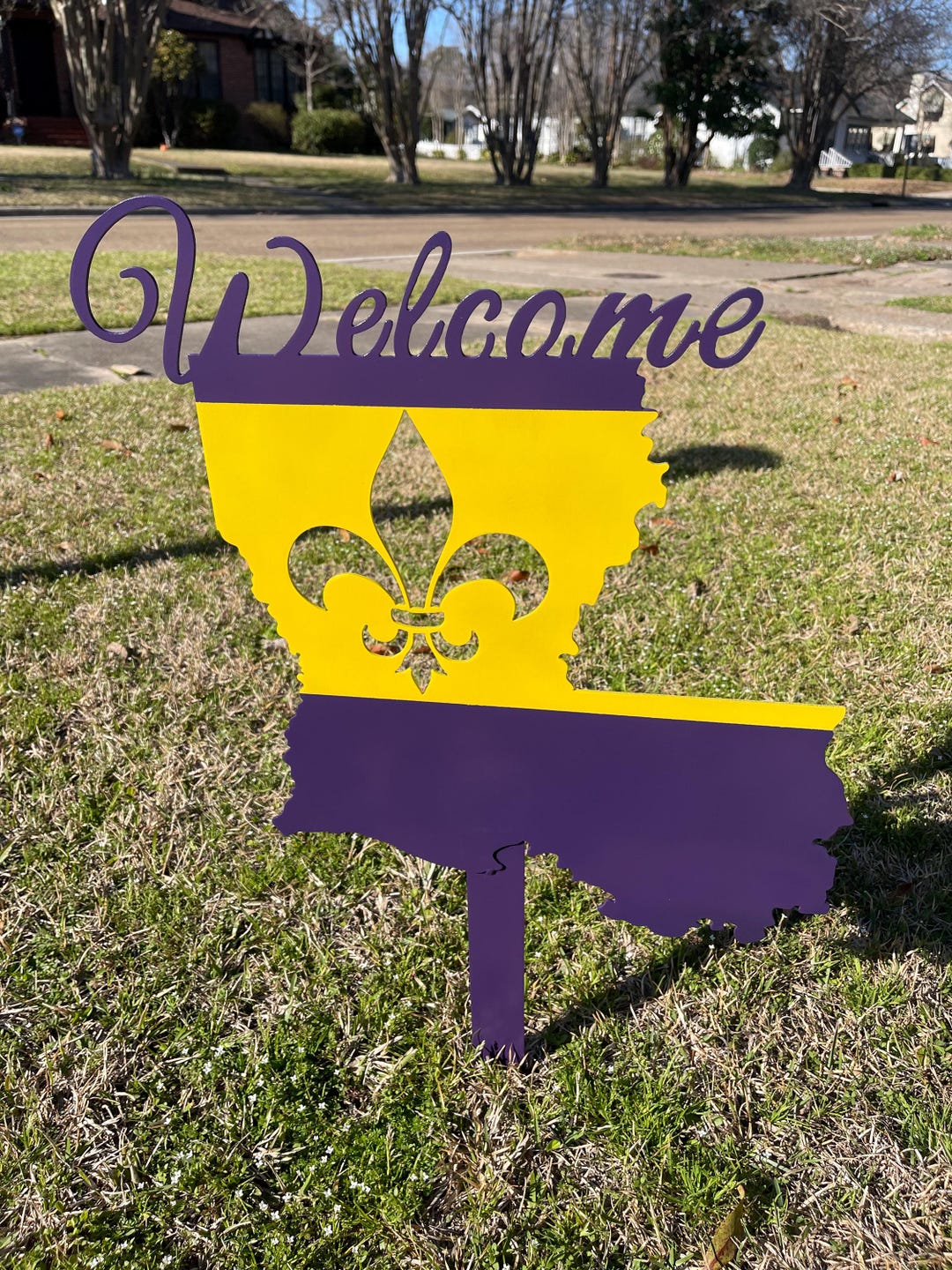 Louisiana Welcome Yard Sign - Etsy