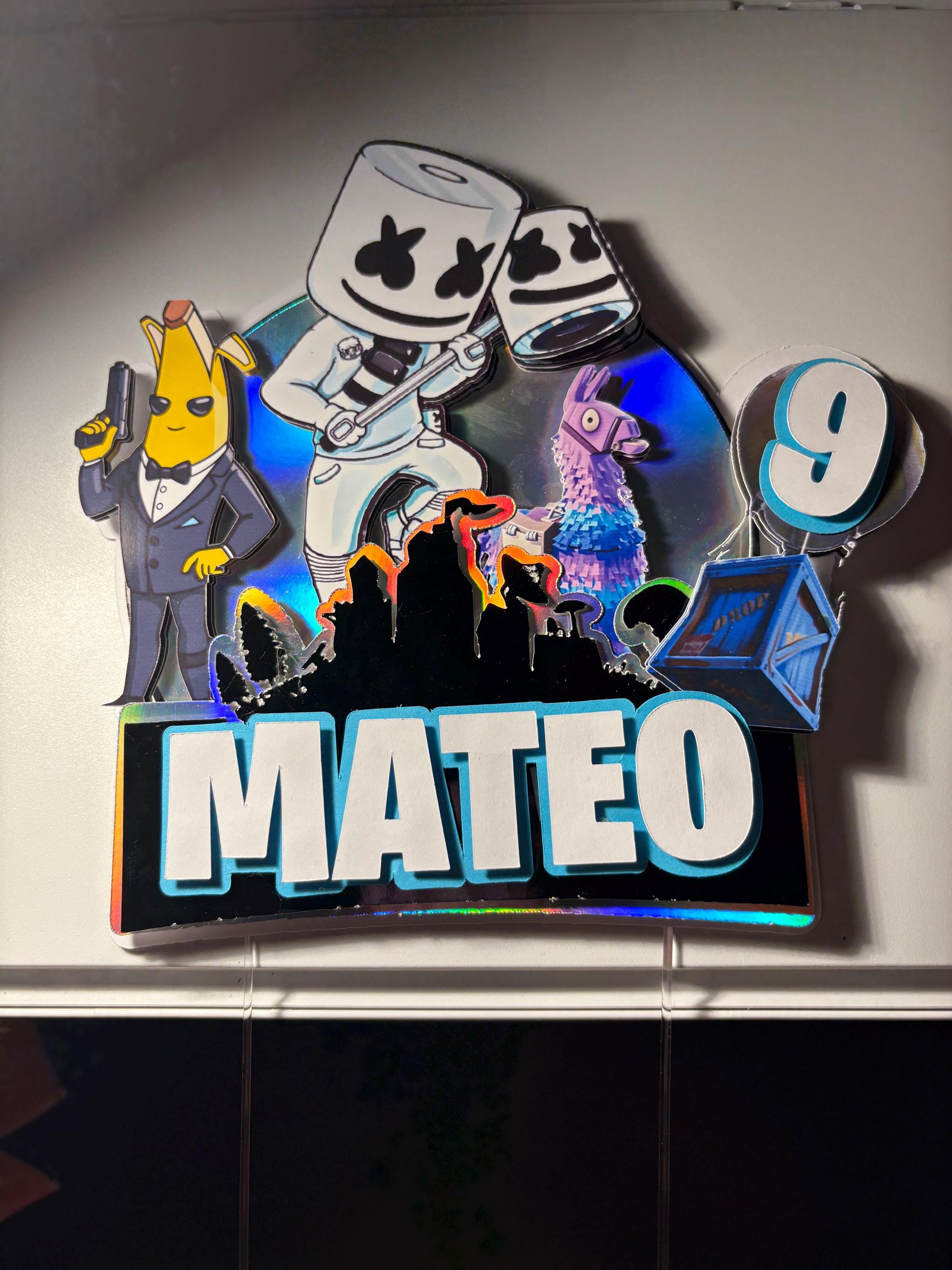 Personalized Gamer Cake Topper - Gaming Party Decoration - Etsy