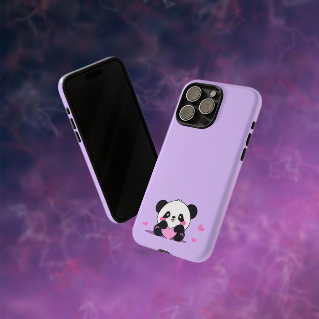 Cute Panda Phone Case - Adorable Panda Lover Gift, Kawaii Phone Cover ...