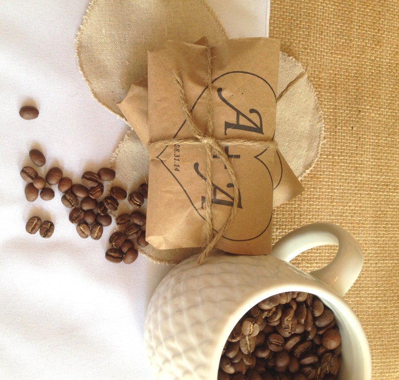 Perfectly Unique Wedding Favors. 30 Coffee Favors Freshly Roasted With ...