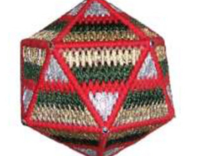 Plastic Canvas Icosahedron Christmas Ball Instant Download - Etsy