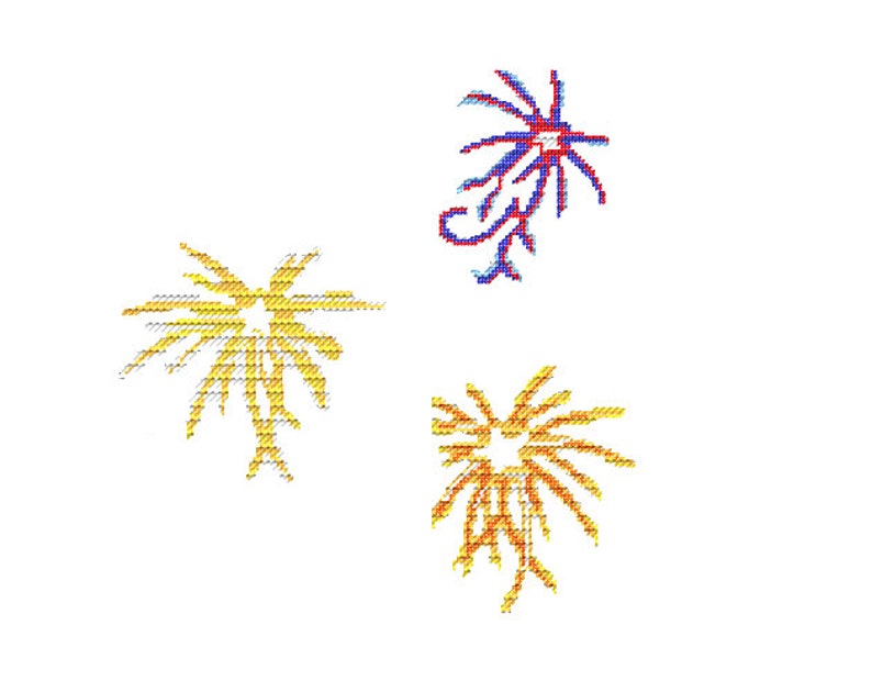 Plastic Canvas Fireworks Wall Hanging Instant Download - Etsy
