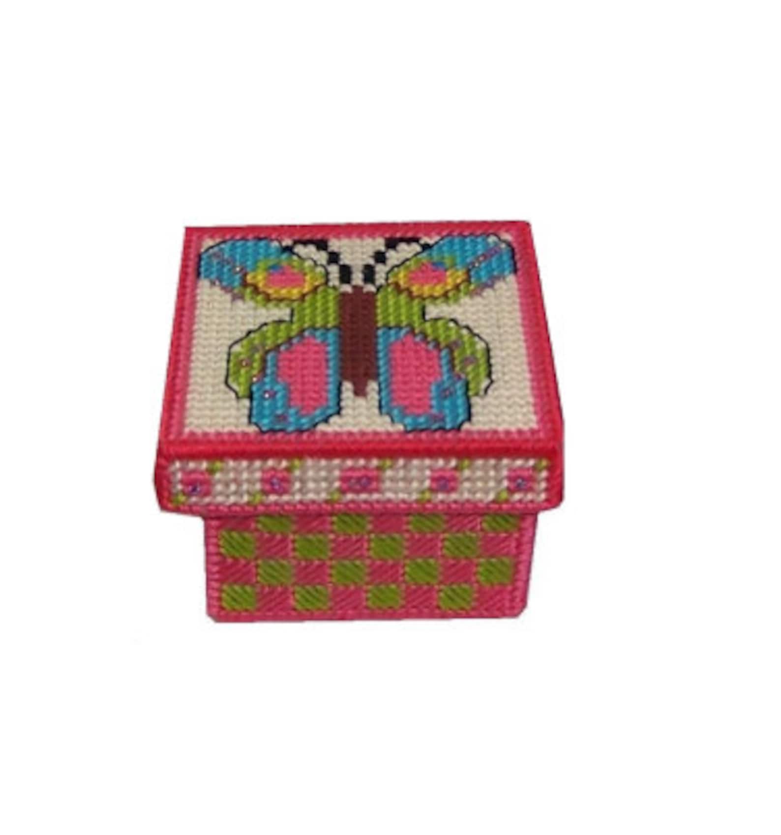 Plastic Canvas PRETTY LADY Butterfly Box Pattern 10 Count - Etsy