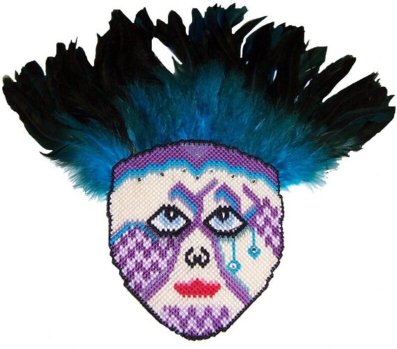 Plastic Canvas Face Masks Set of Five PDF Patterns Instant - Etsy