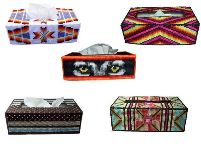 Plastic Canvas Set Three of Five PDf patterns Instant | Etsy