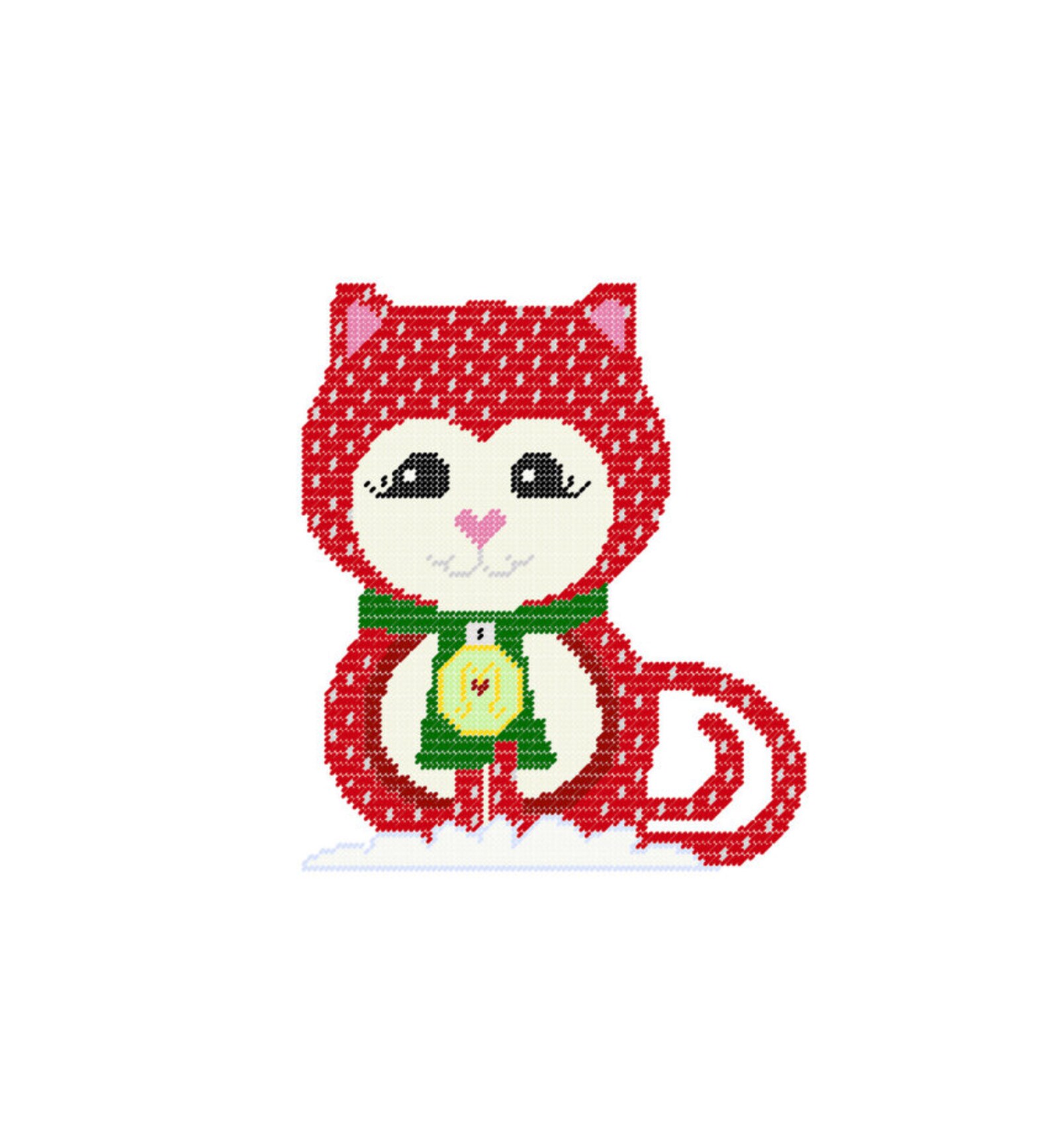 Plastic Canvas Mary Cat Wall Hanging PDF Format Instant | Etsy