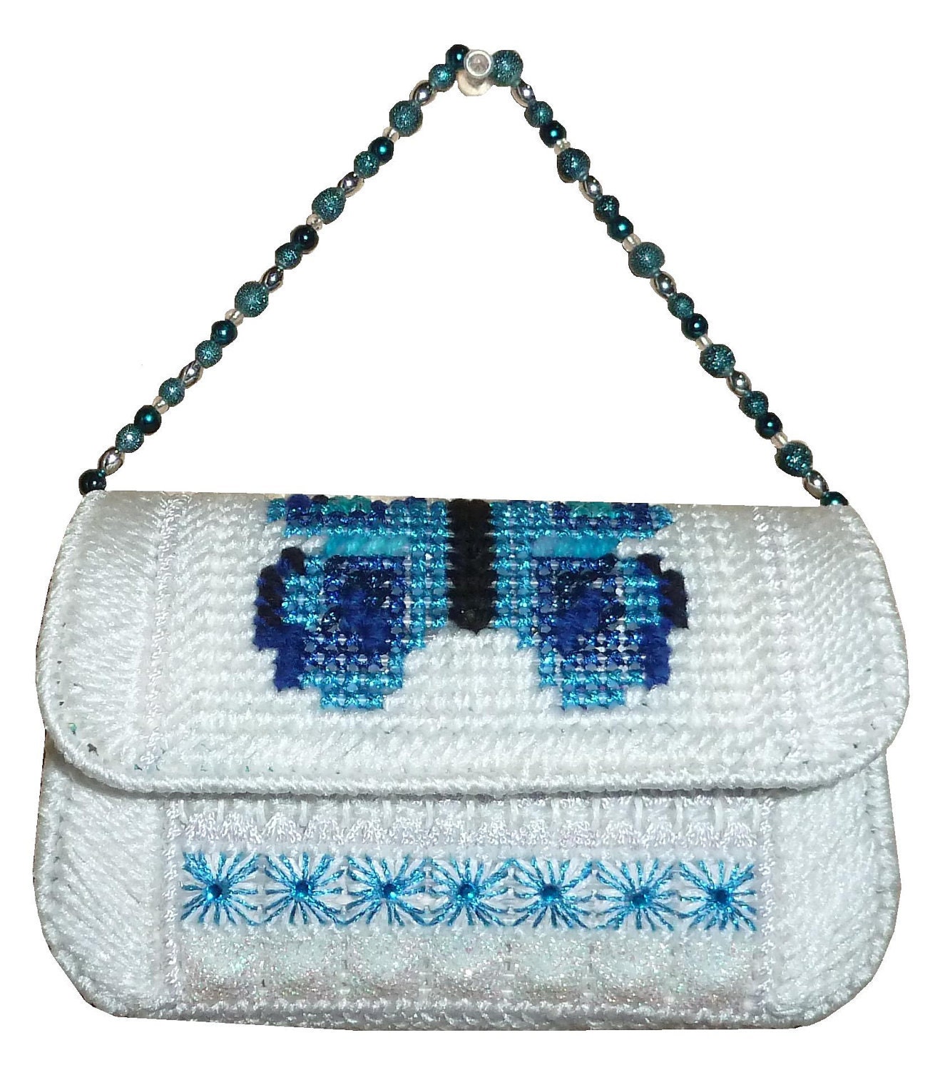 Plastic Canvas Blue Butterfly Pocketbook Instant Download - Etsy