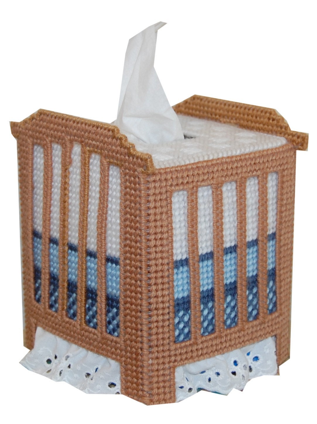 Plastic Canvas Hush Little Baby Tissue Topper PDF Format - Etsy