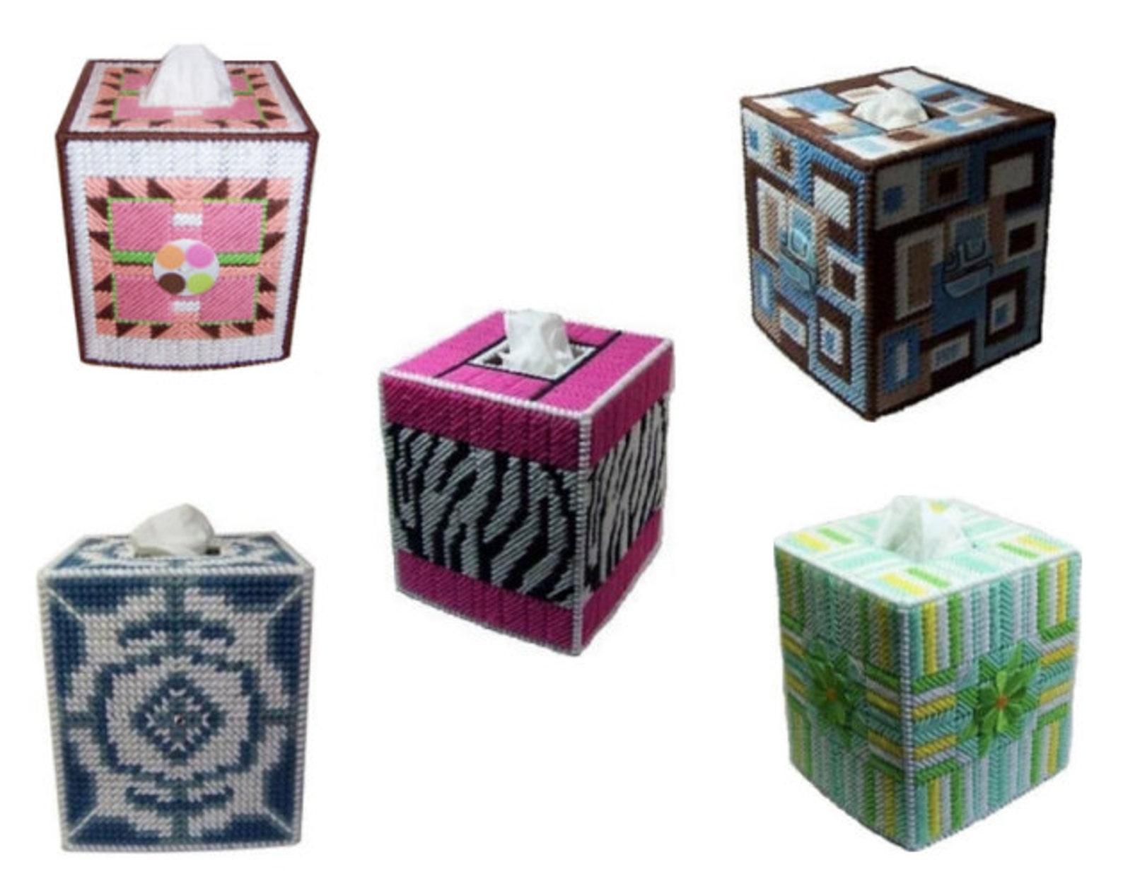 Plastic Canvas Bundle of 5 PDF Patterns Set One Instant | Etsy