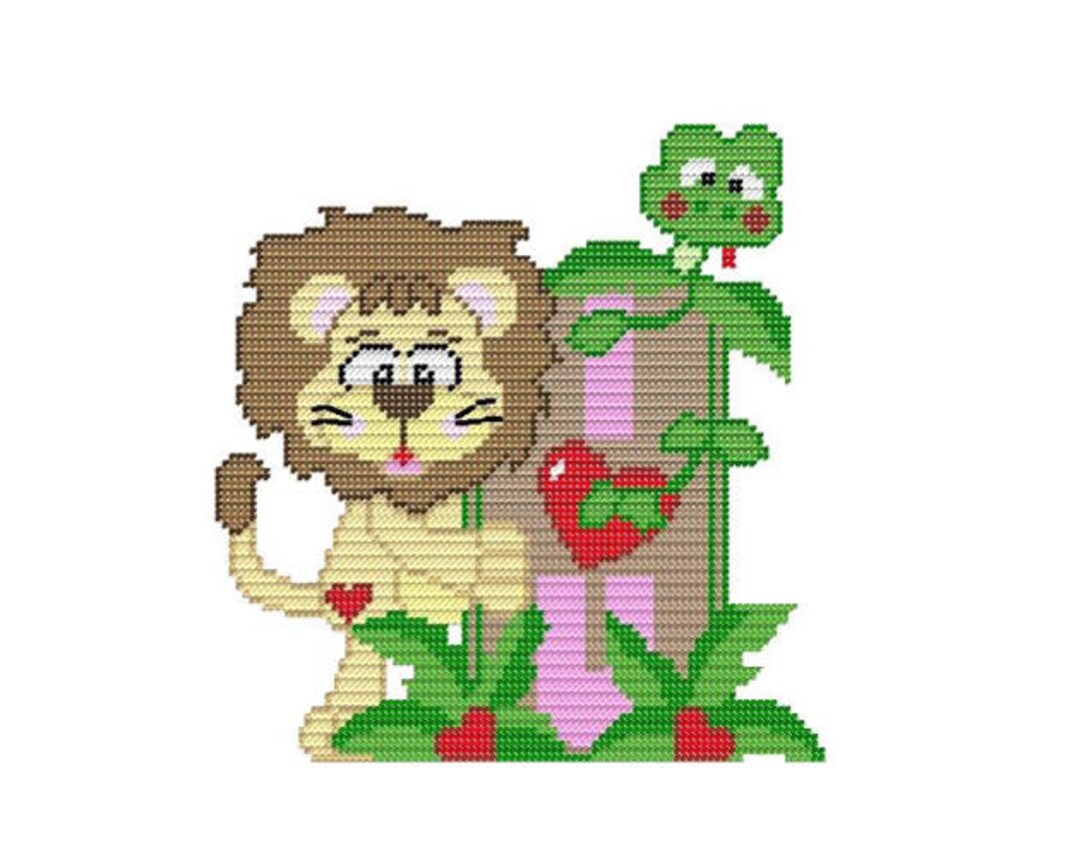 Plastic Canvas Wild About You #2 Wall Hanging W90 X H94 Artist Size ...