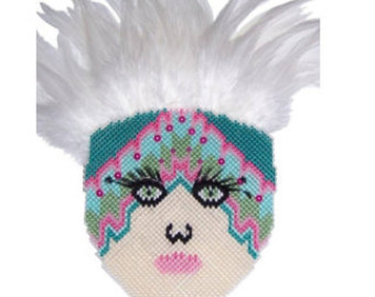 Plastic Canvas Face Masks Set of Five PDF Patterns Instant - Etsy