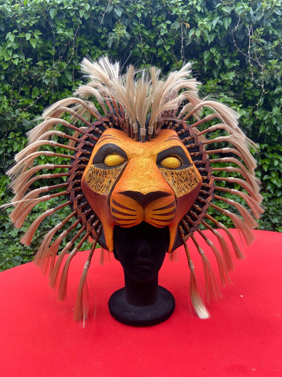 Simba Mask From the Musical "the Lion King." Includes a Case With a ...