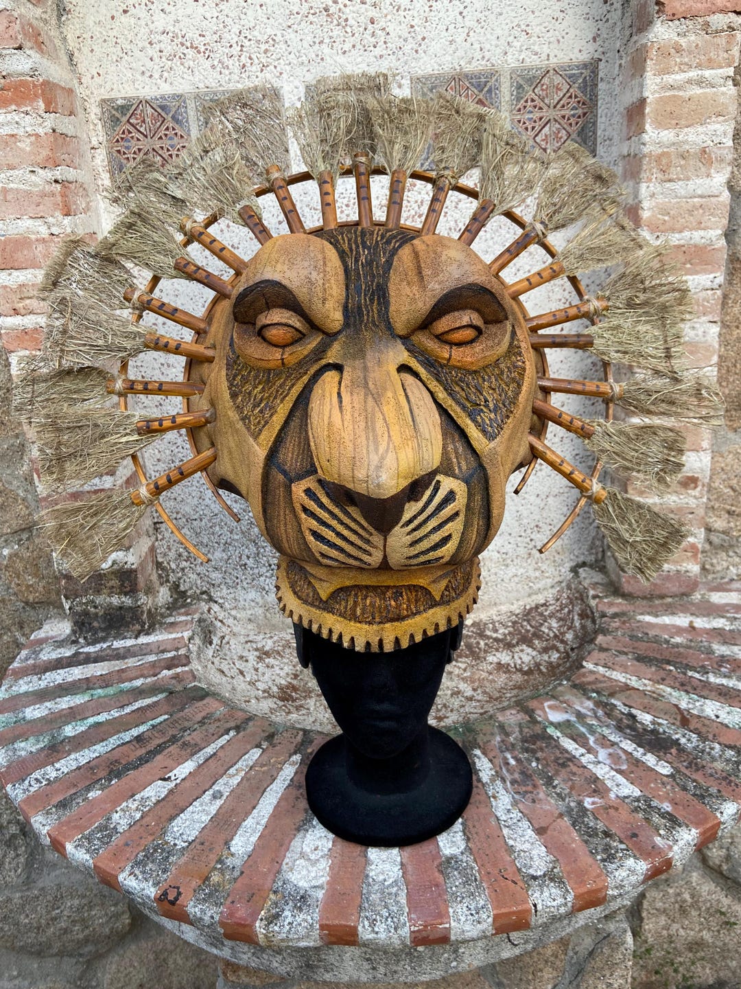 Mufasa Mask, Musical "the Lion King." Includes a Case With a Headband ...