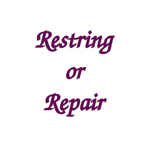 Restringing - Etsy