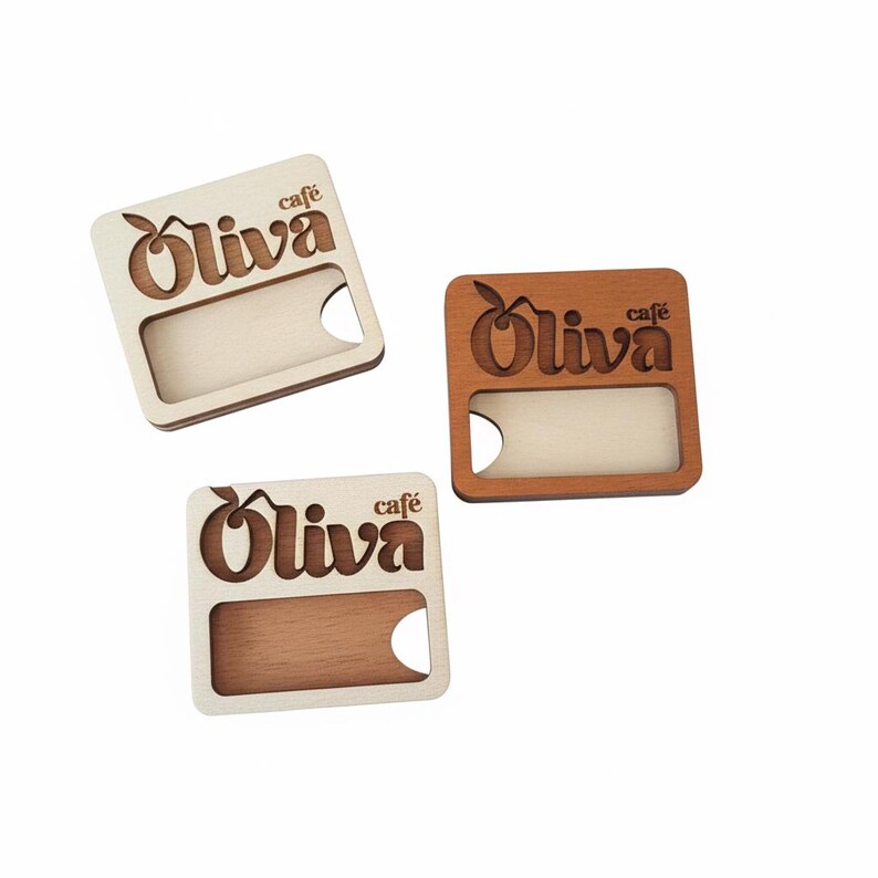 Wooden Name Badge SVG Template | Laser Cut Name Tag File (digital ...