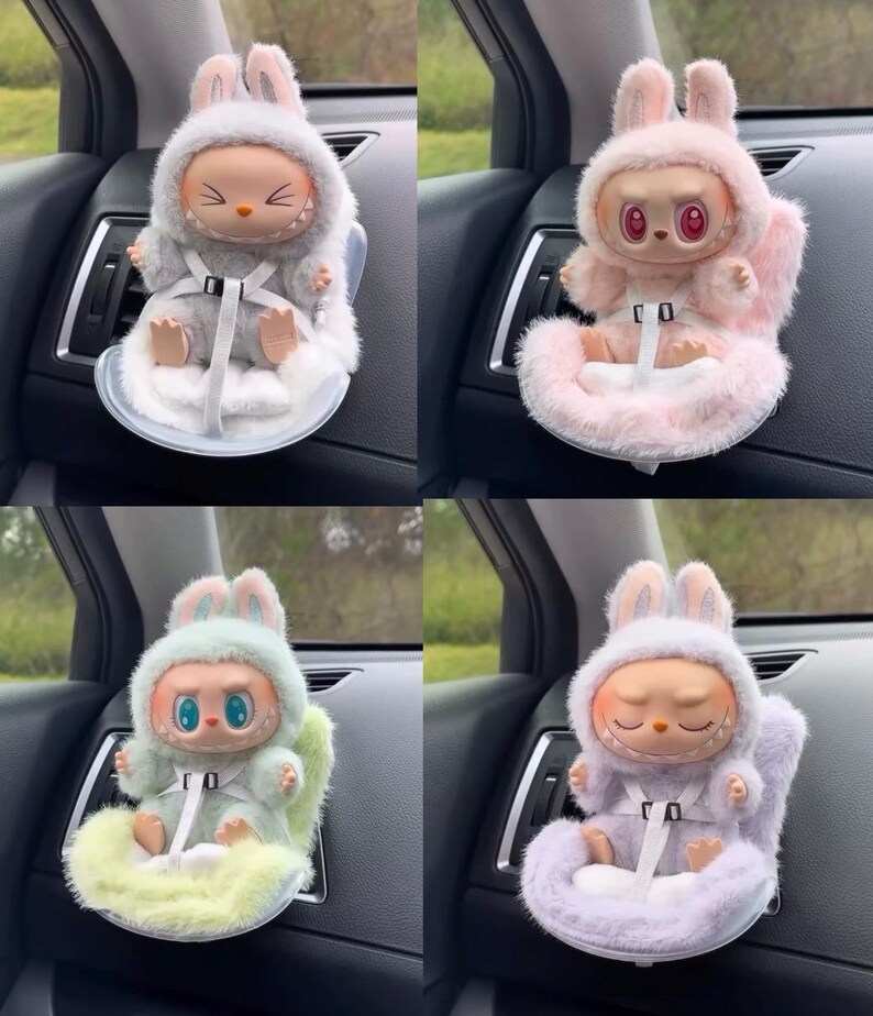 Labubu, Asiento de coche Labubu, Los Monstruos, Estuche Labubu, Regalos ...