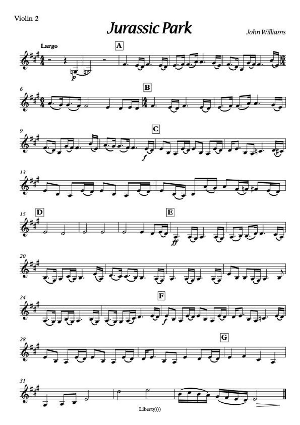 Theme From Jurassic Park by John Williams - Etsy