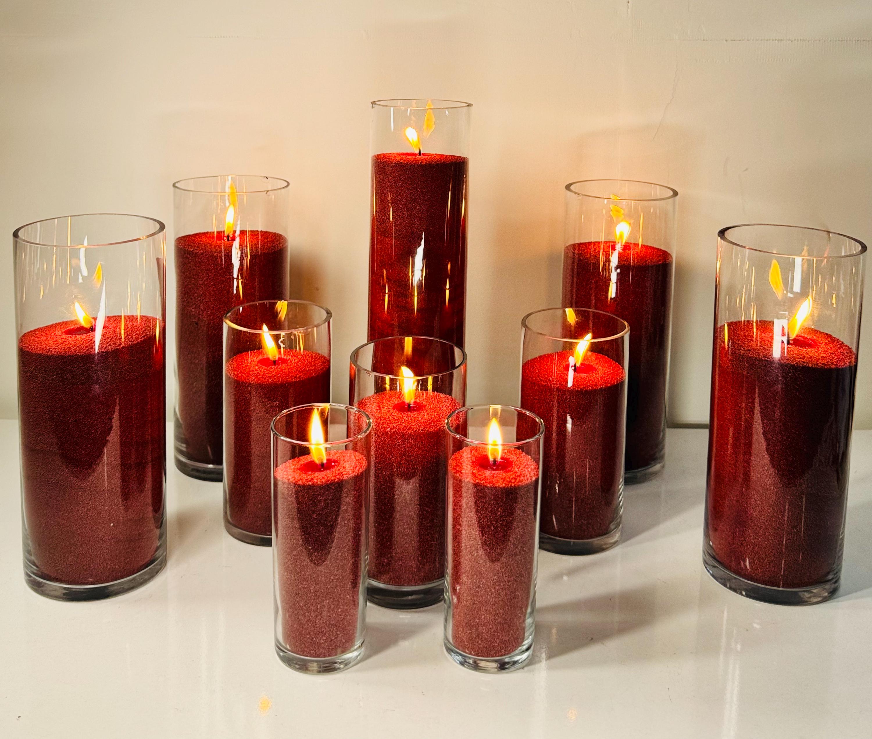 Maroon Candle Sand With Wicks 1kg 5kg 10kg 20kg - Etsy