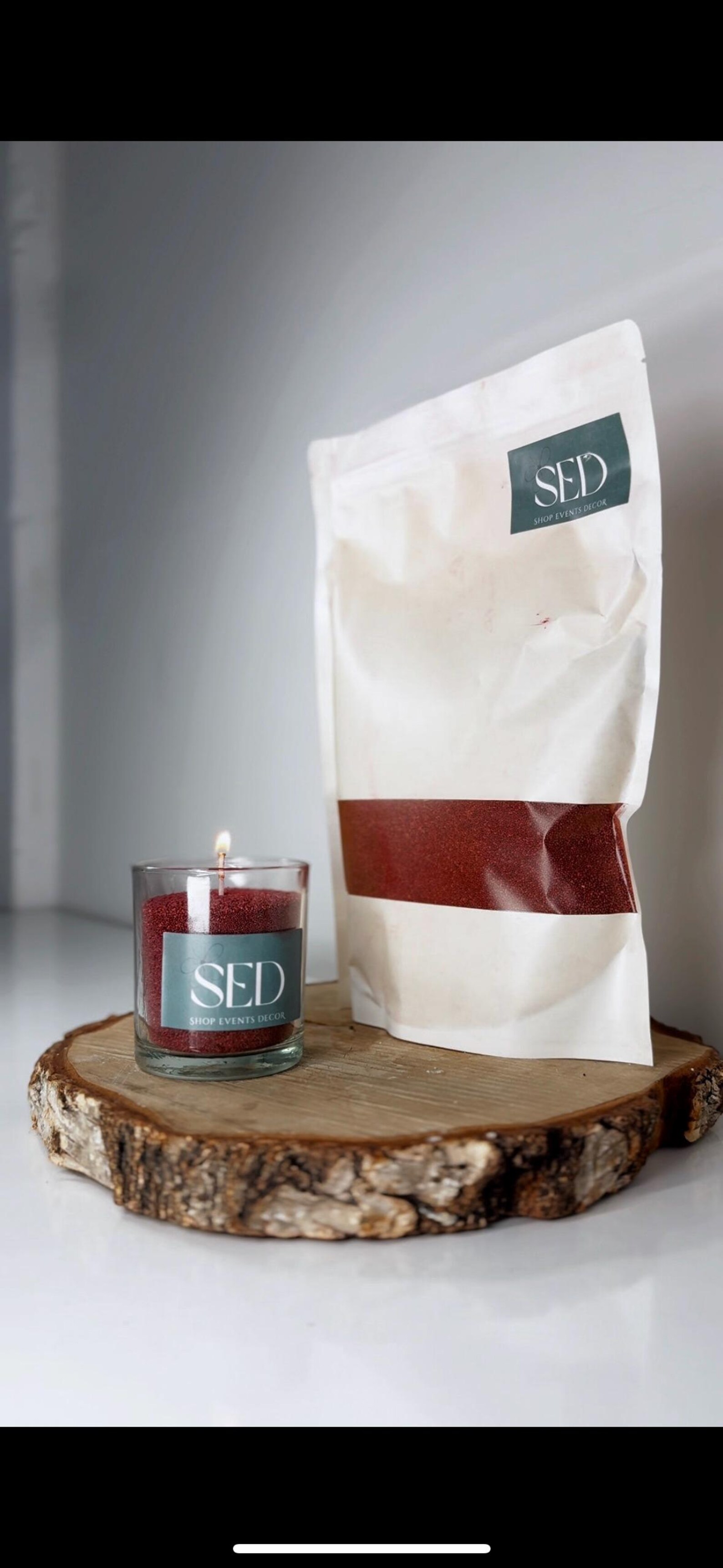 Maroon Candle Sand With Wicks 1kg 5kg 10kg 20kg - Etsy