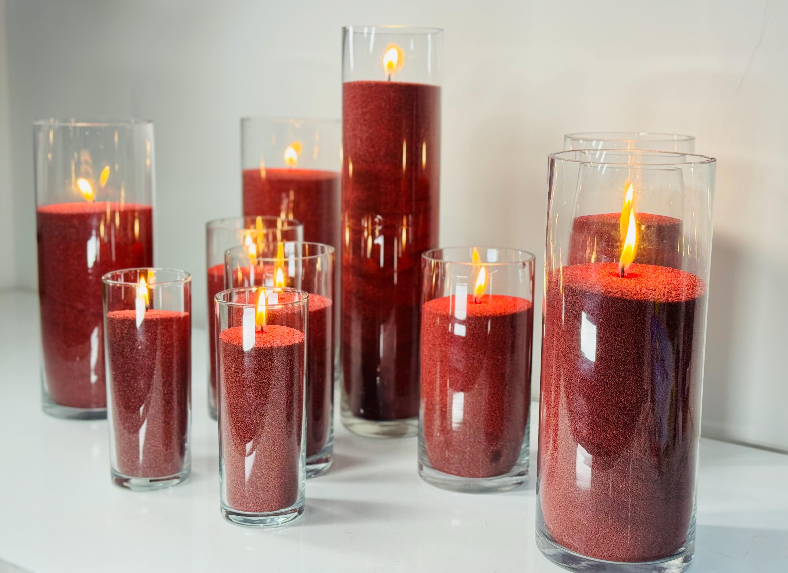 Maroon Candle Sand With Wicks 1kg 5kg 10kg 20kg - Etsy