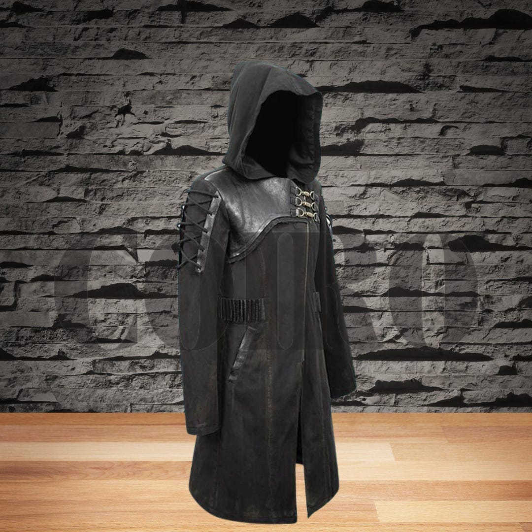 Gothic Creed Coat, Steampunk Coat for Mens, Mens Gothic Coat, Sherpa ...