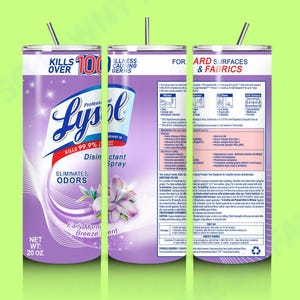 Lysol-inspired 20 Oz Tumbler PNG | Funny Disinfectant Design ...