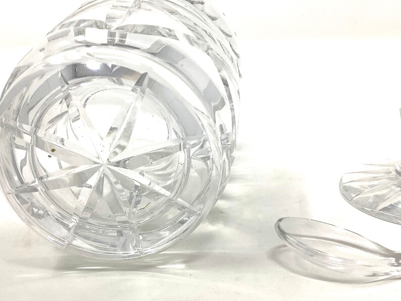 Vintage Crystal Jam Jar With Spoon - Etsy